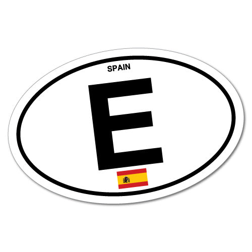Spain Country Code Sticker | Spain Stickers - Sticker Collective