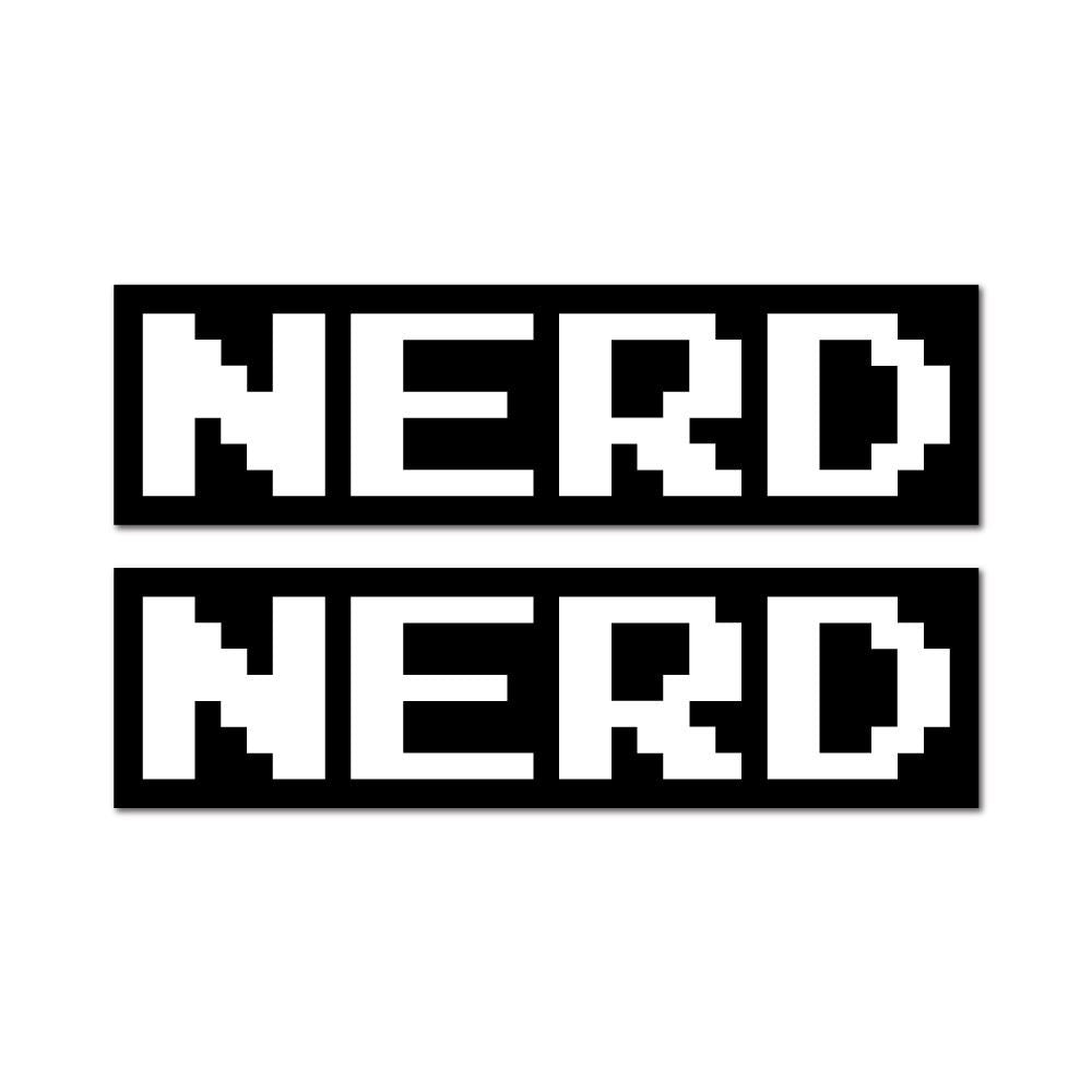 2X Nerd Sticker Decal | Geek Stickers - Sticker Collective