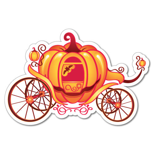 Fairy Tale Carriage Princess Sticker | Kids Stickers - Sticker Collective