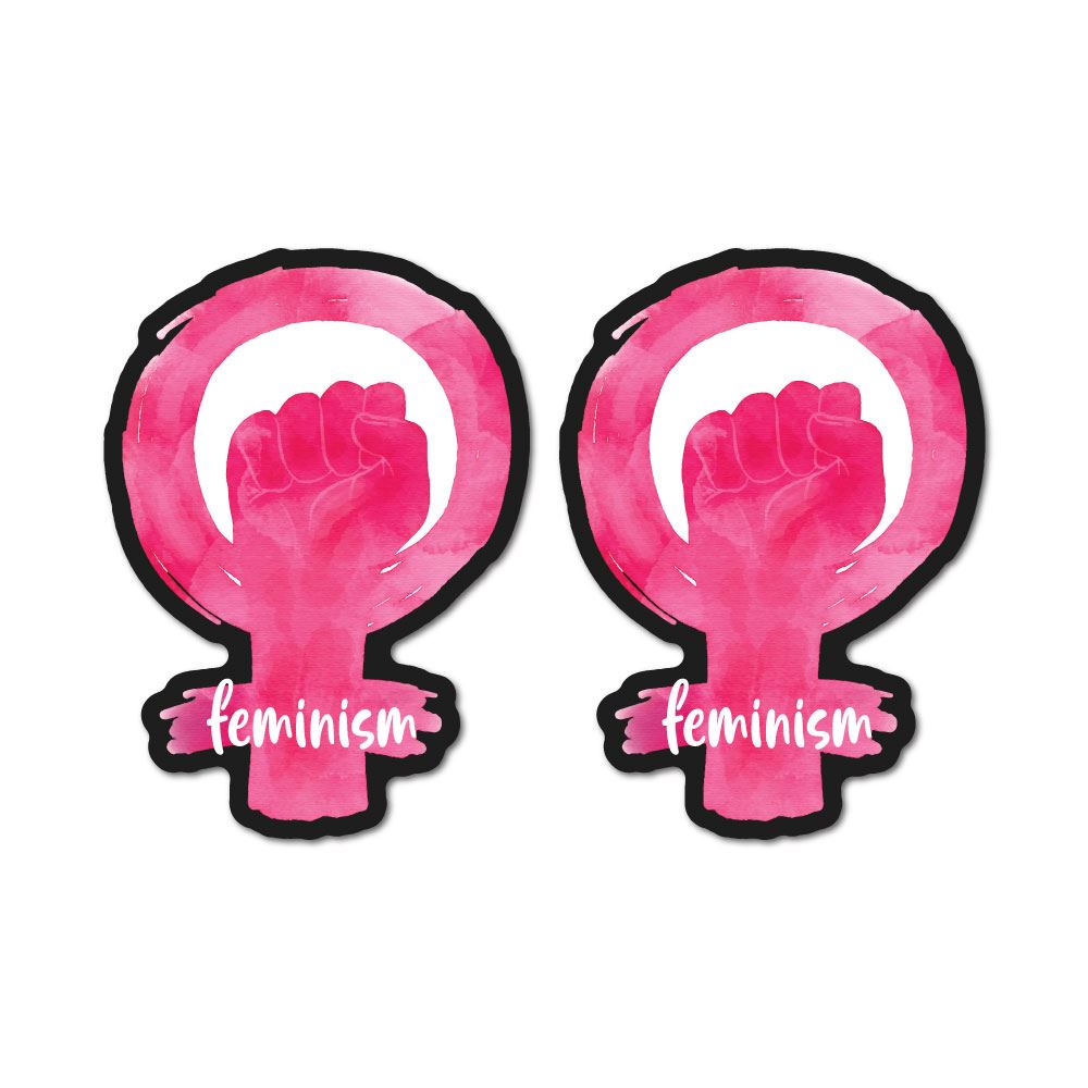 2X Feminism Sticker Decal | Feminist Stickers - Sticker Collective