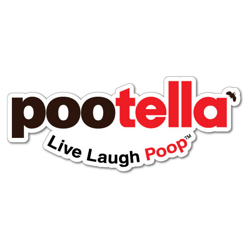 Pootella Live Laugh Poop Food Sticker | Brand Knock-offs Stickers ...