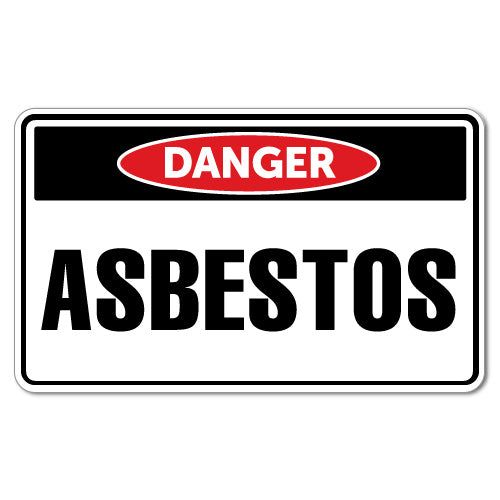 Danger Asbestos Sticker | Danger Signs Stickers - Sticker Collective