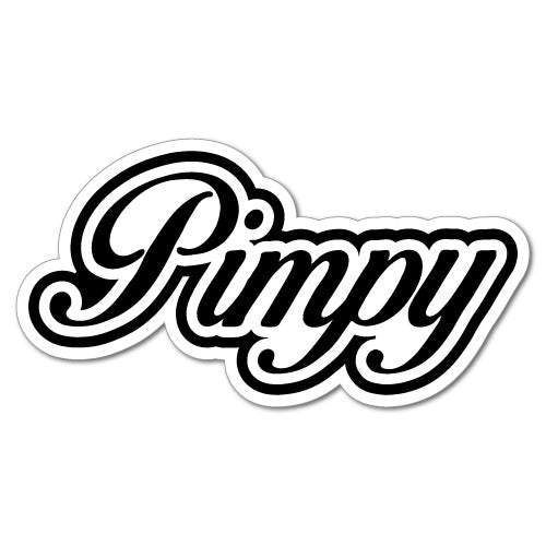 Pimpy Script Sticker | JDM Stickers - Sticker Collective