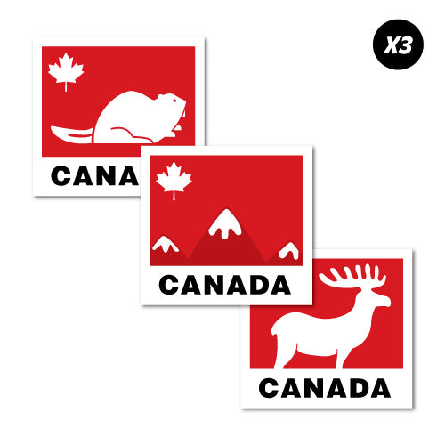 Canada 3 Stickers | Canada Stickers - Sticker Collective