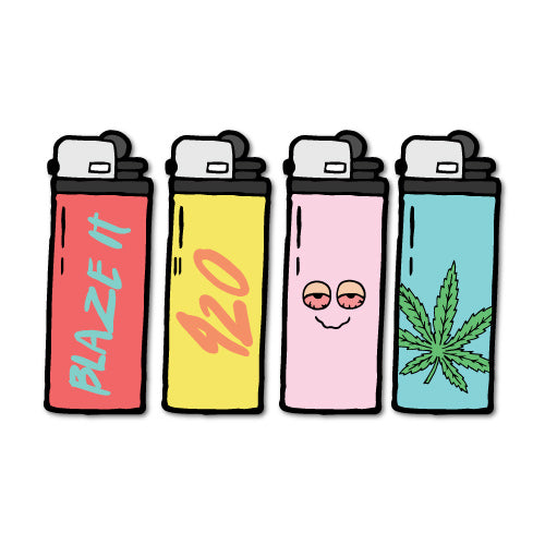 420 Weed Lighters | Weed Stickers - Sticker Collective