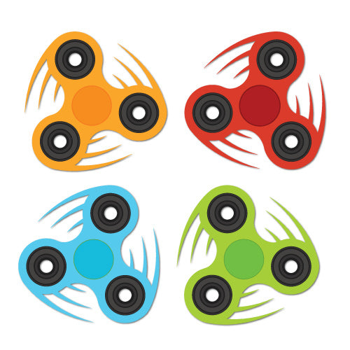 4 X Spinner Stickers | Kids Stickers - Sticker Collective