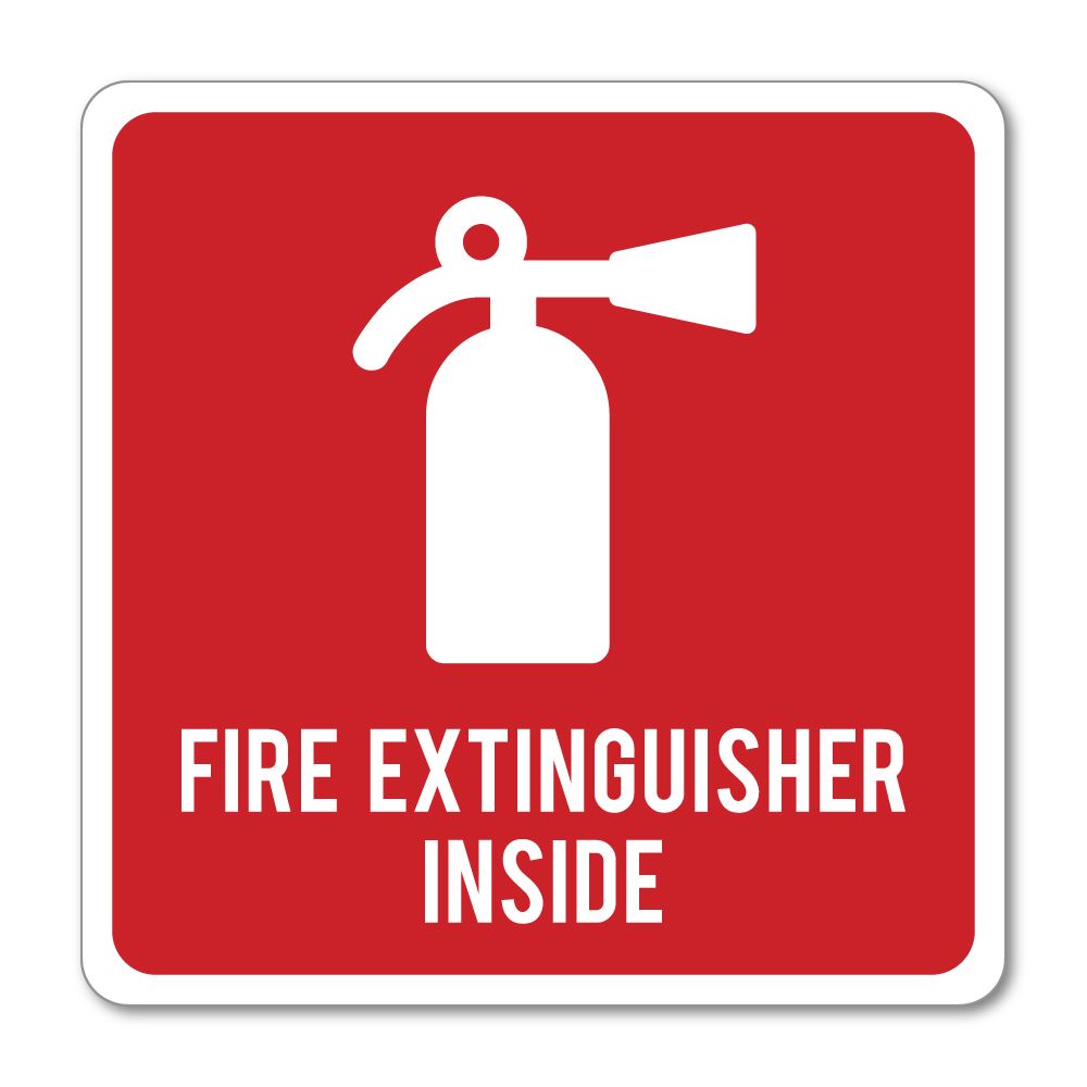 Fire Extinguisher Sticker Decal | Signs Stickers - Sticker Collective