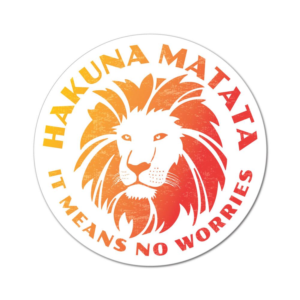 It Means No Worries Sticker Decal | Animal Stickers - Sticker Collective