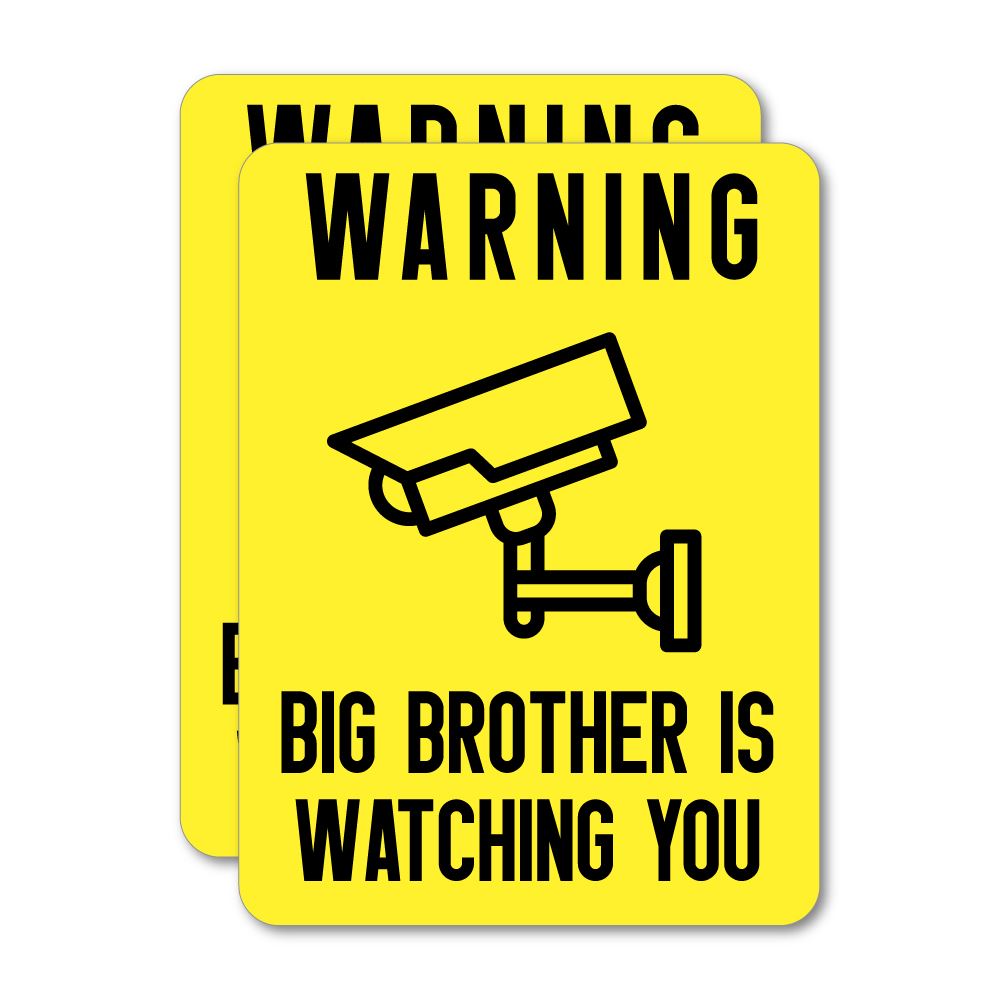 2X Big Brother Is Watching You Sticker Decal | Signs Stickers - Sticker ...