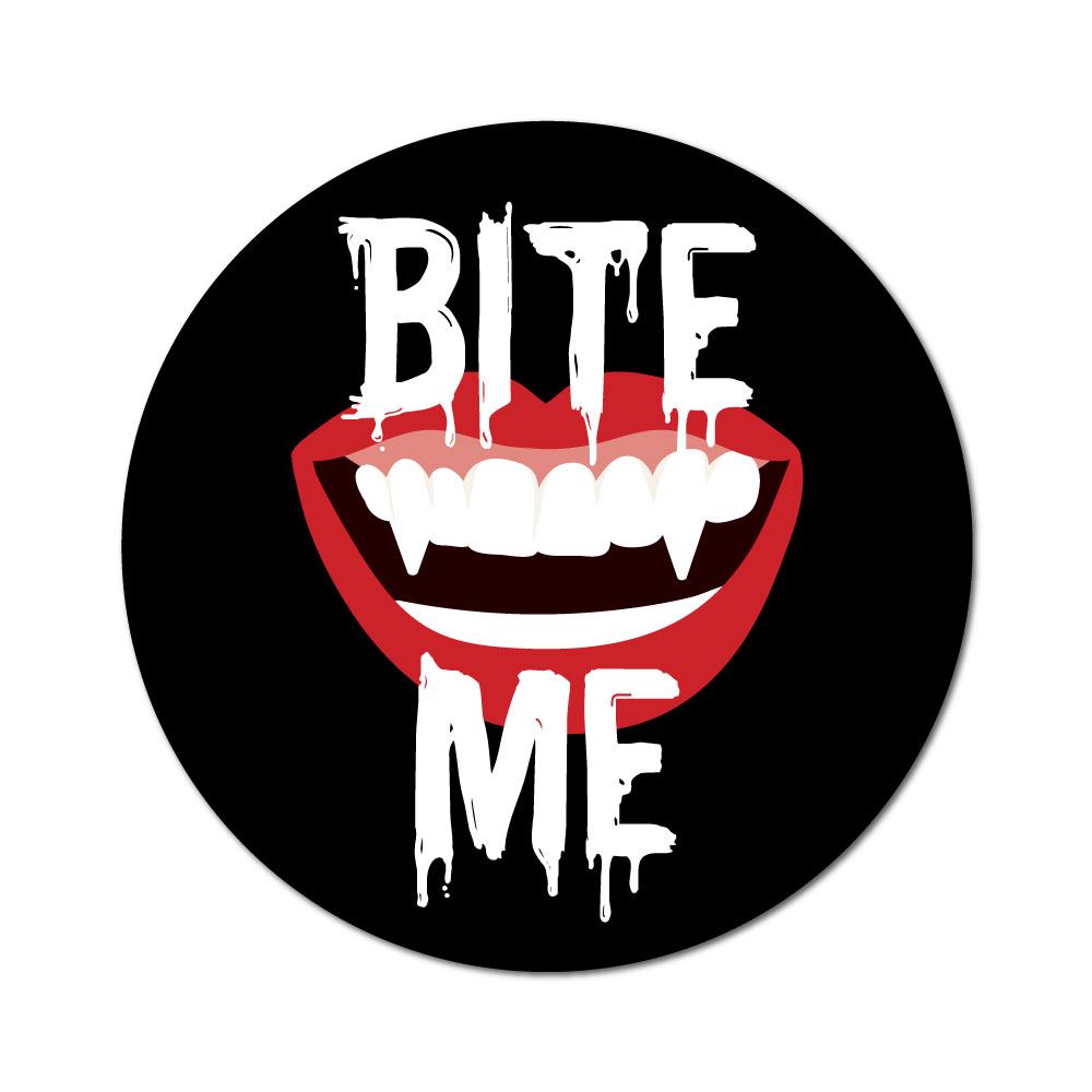 Bite Me Sticker Decal | Pop Art Stickers - Sticker Collective