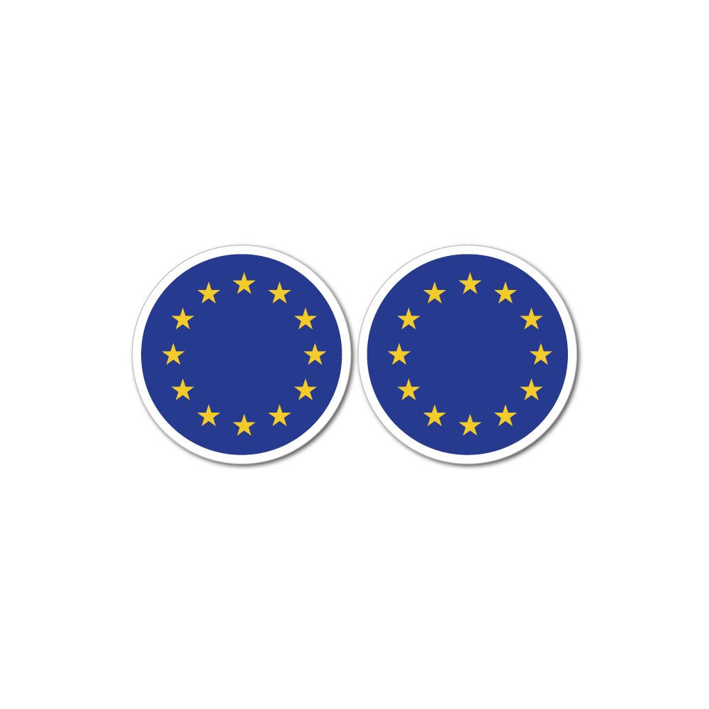 European Union Flag X2 Sticker Decal | Countries Stickers - Sticker ...