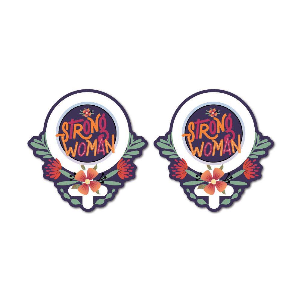 2X Strong Woman Sticker Decal | Feminist Stickers - Sticker Collective