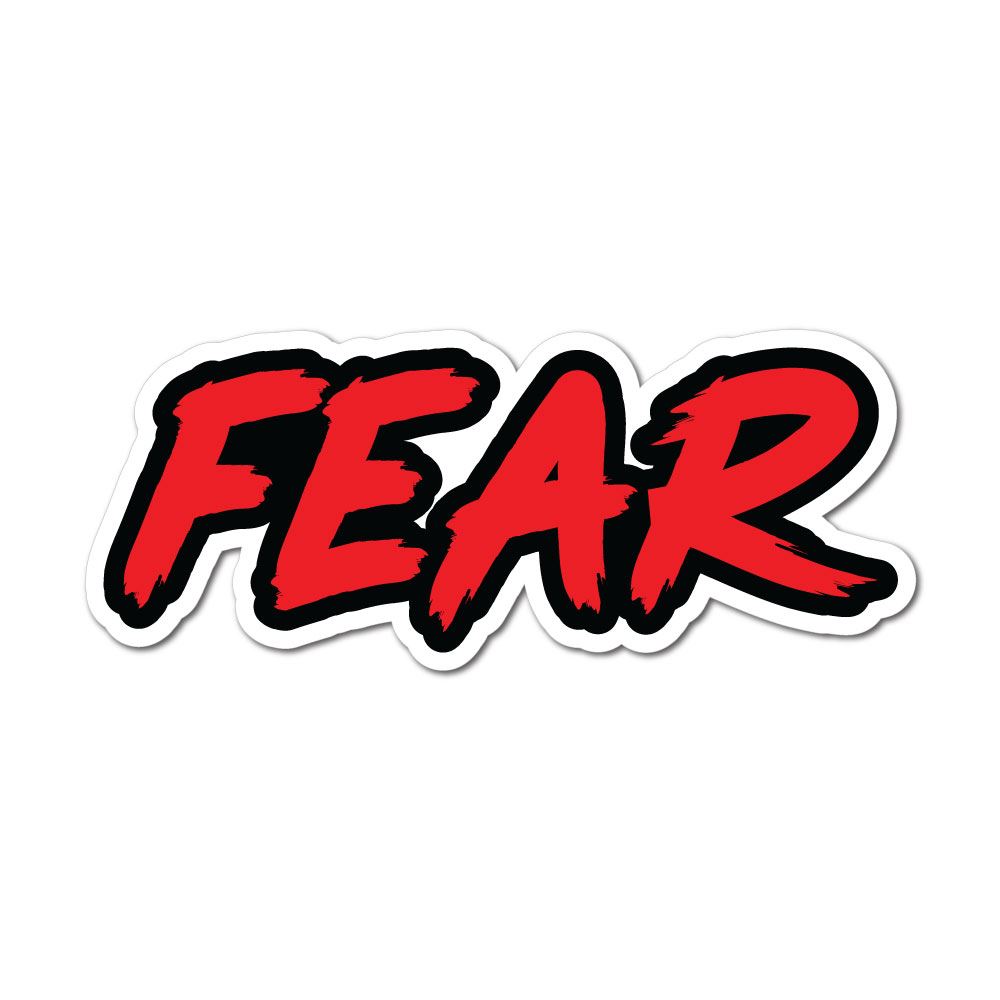 Fear Me Sticker Decal | Grunge Stickers - Sticker Collective