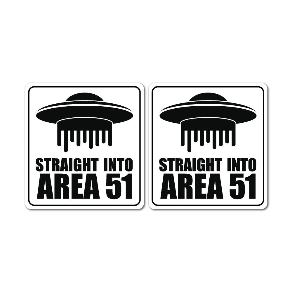 2X Straight Into Area 51 Sticker Decal | Space Stickers - Sticker ...