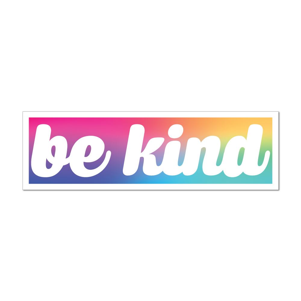 Be Kind Laptop Car Sticker Decal | Inspirational Stickers - Sticker ...