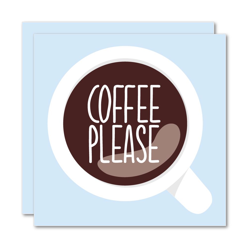 2X Coffee Please Sticker Decal | Inspirational Stickers - Sticker ...