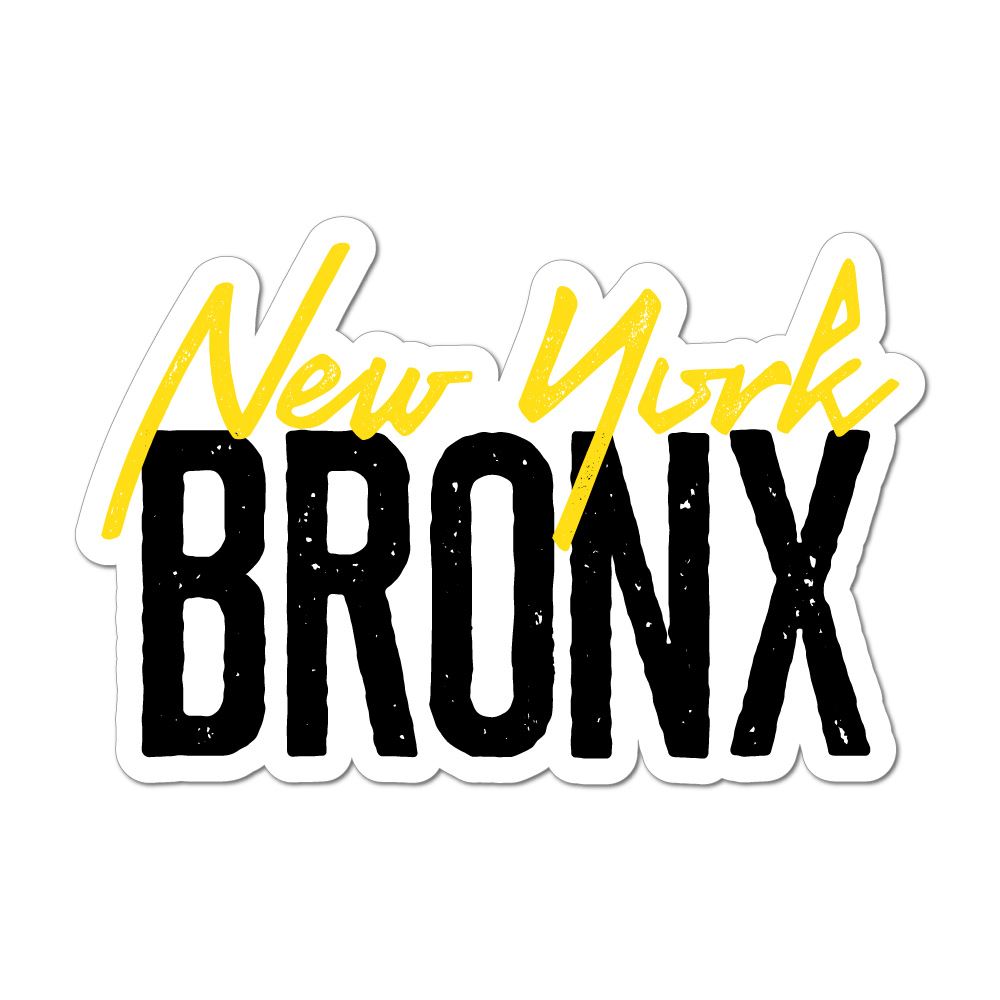 New York Bronx Laptop Car Sticker Decal | Countries Stickers - Sticker ...