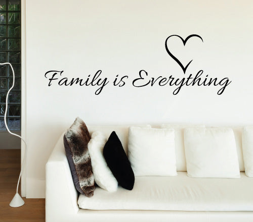 Family Is Everything Heart Wall Sticker — Sticker Collective