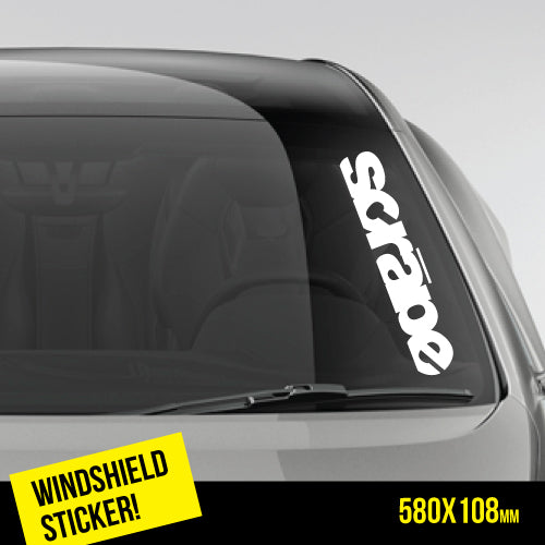 Scrape Windshield Jdm Sticker | Windshield Stickers - Sticker Collective