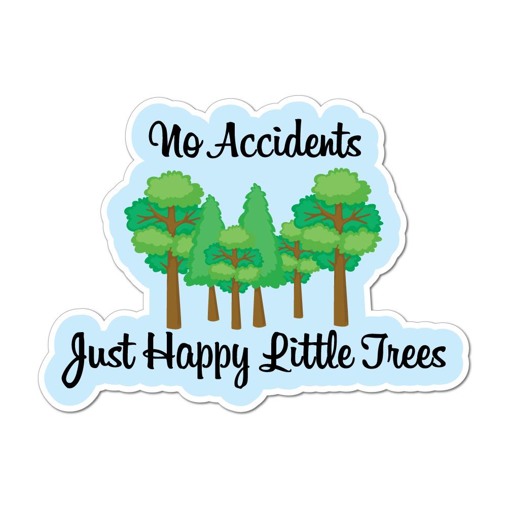 Happy Little Trees Sticker Decal | Inspirational Stickers - Sticker ...