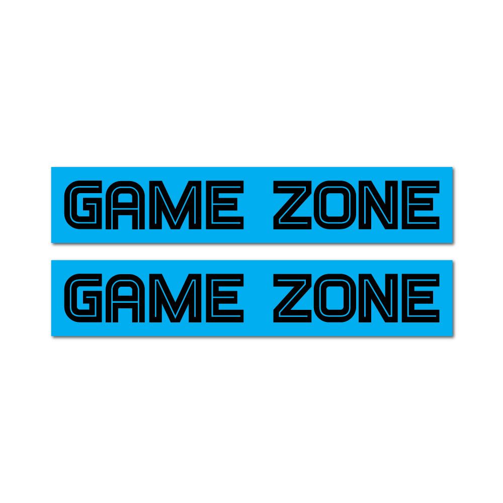 2X Gamer Zone Sticker Decal | Game Stickers - Sticker Collective