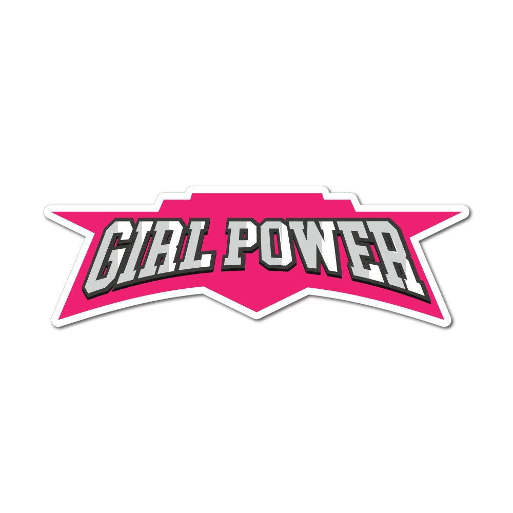 Girl Power Badge Sticker Decal | Game Stickers - Sticker Collective