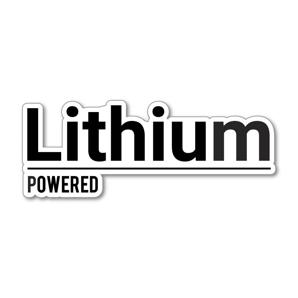 Lithium Powered Sticker Decal | Funny Stickers - Sticker Collective