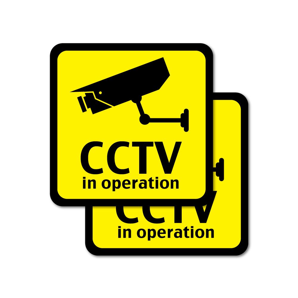 Cctv In Operation Surveillance Stickers Decal | Boat Stickers - Sticker ...