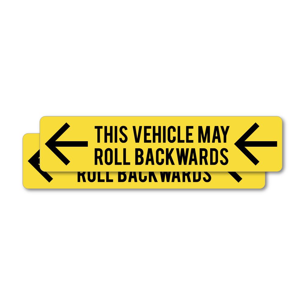 Roll Backwards Sticker Decal | Funny Stickers - Sticker Collective
