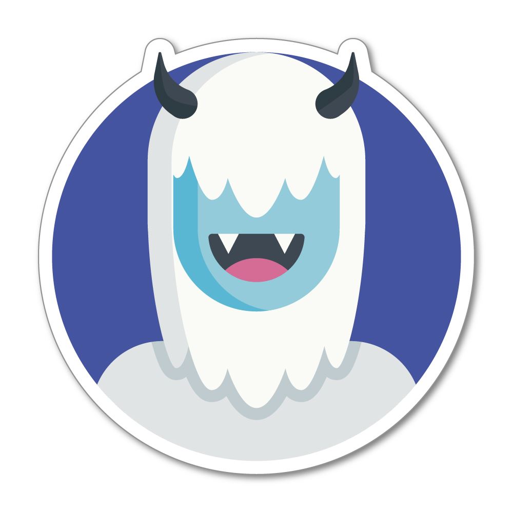 Yeti Sticker Decal | Pets & Animals Stickers - Sticker Collective