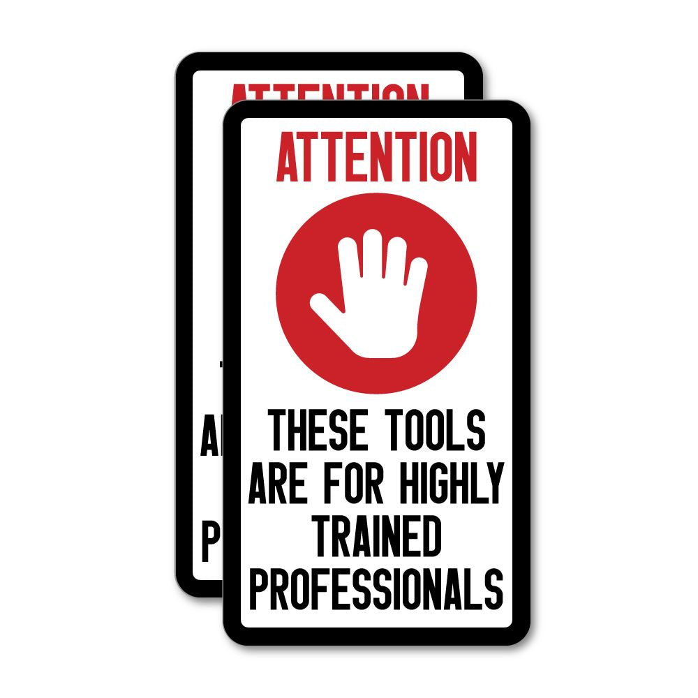 2X Tools High Trained Sticker Decal | Toolbox Stickers - Sticker Collective