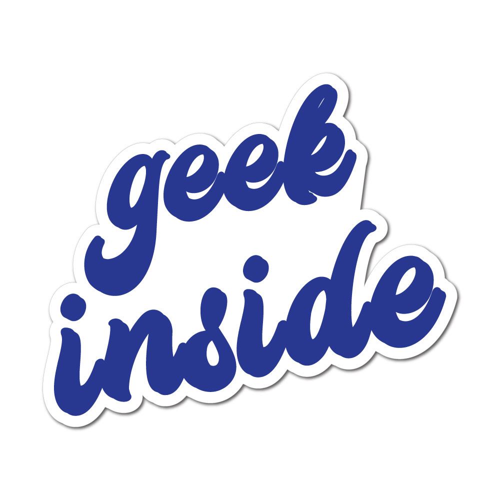 Geek Inside Sticker Decal | Geek Stickers - Sticker Collective