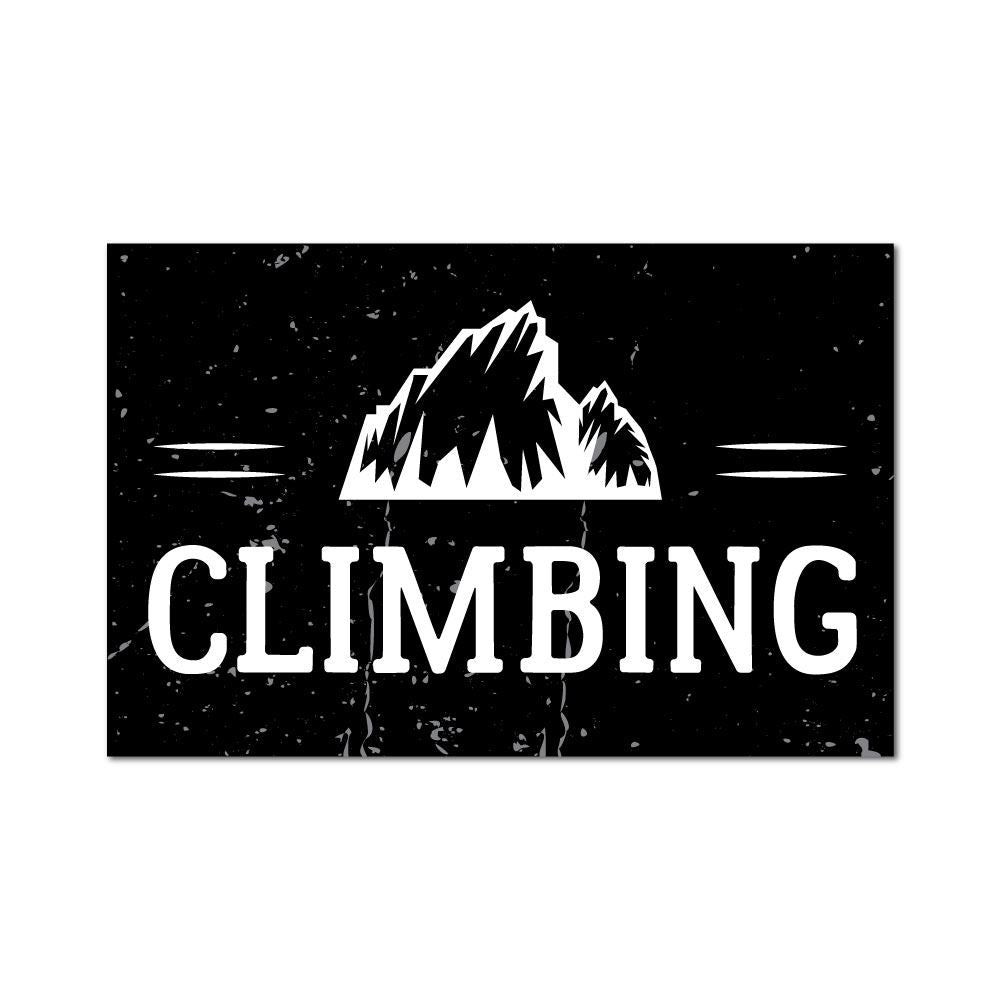 Mountain Climbing Sticker Decal | Sport Stickers - Sticker Collective