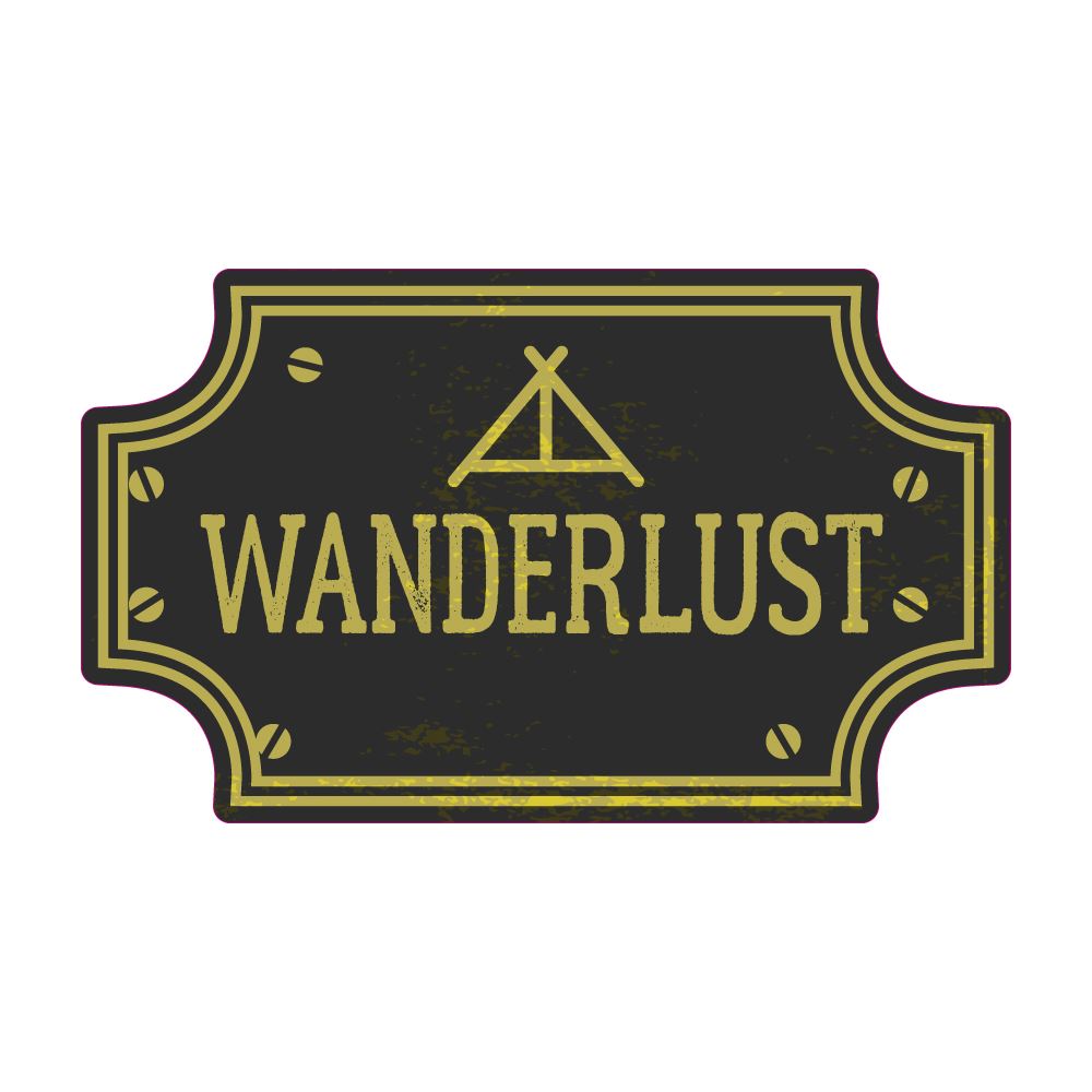 Wanderlust Sticker Decal | Travel Stickers - Sticker Collective
