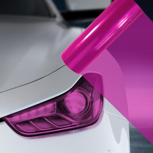 A4 Pink Car Headlight Fog Light Tint Film | Headlight & Fog light Tint ...